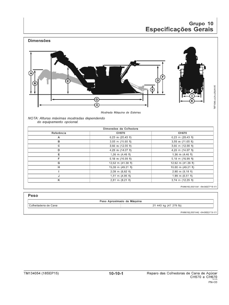 Especificação - CH570 e CH670 | PDF