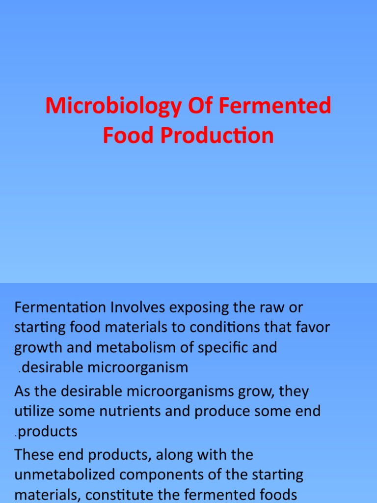 Food Microbiology 4 | PDF | Milk | Fermentation