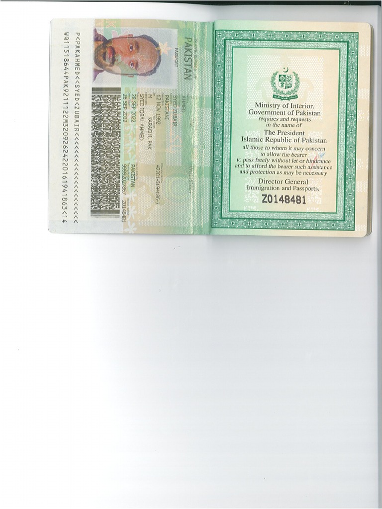 Zubair Passport 1 | PDF