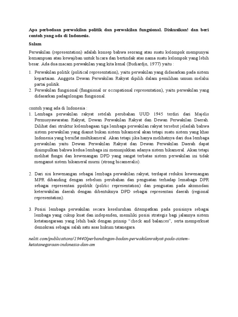 CITRA DEWI 030893017 Diskusi 8 Pengantar Ilmu Politik | PDF