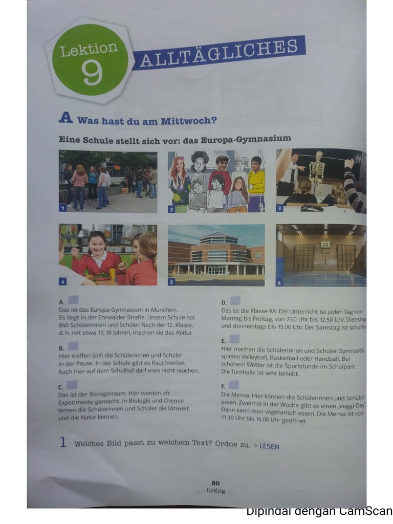 Lektion 9 DEE A1.2 | PDF