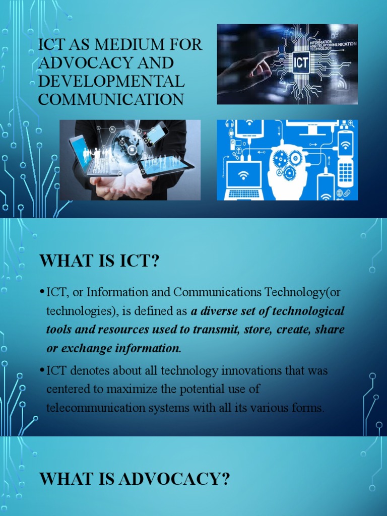 ICT for Advocacy and Social Change | PDF | Information And ...