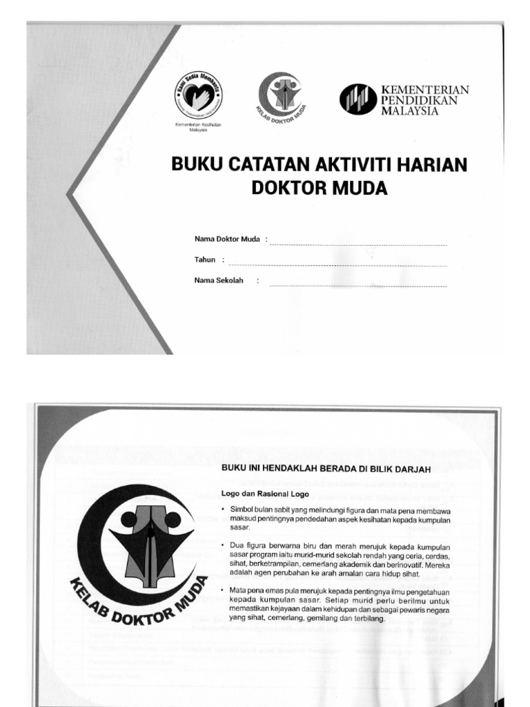 Buku Catatan Aktiviti Harian KDM Kecil | PDF