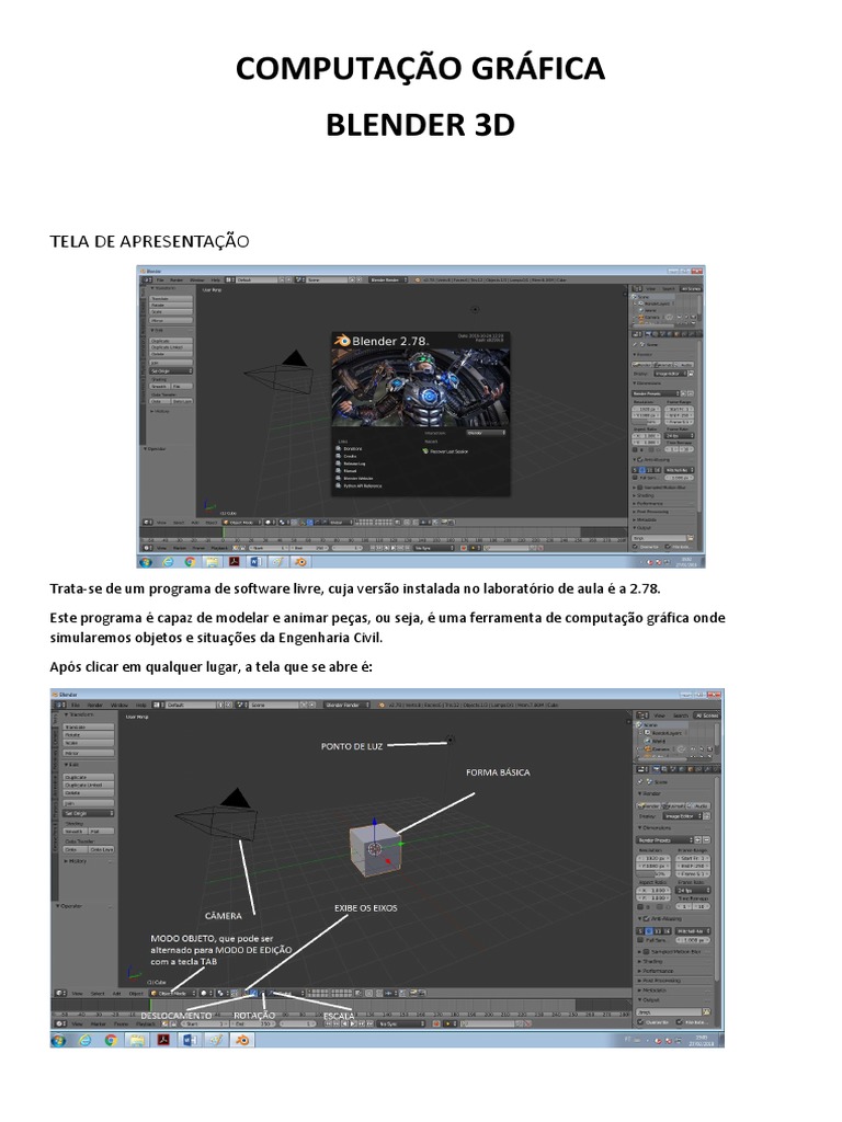Apostila BLENDER | PDF | Computadores