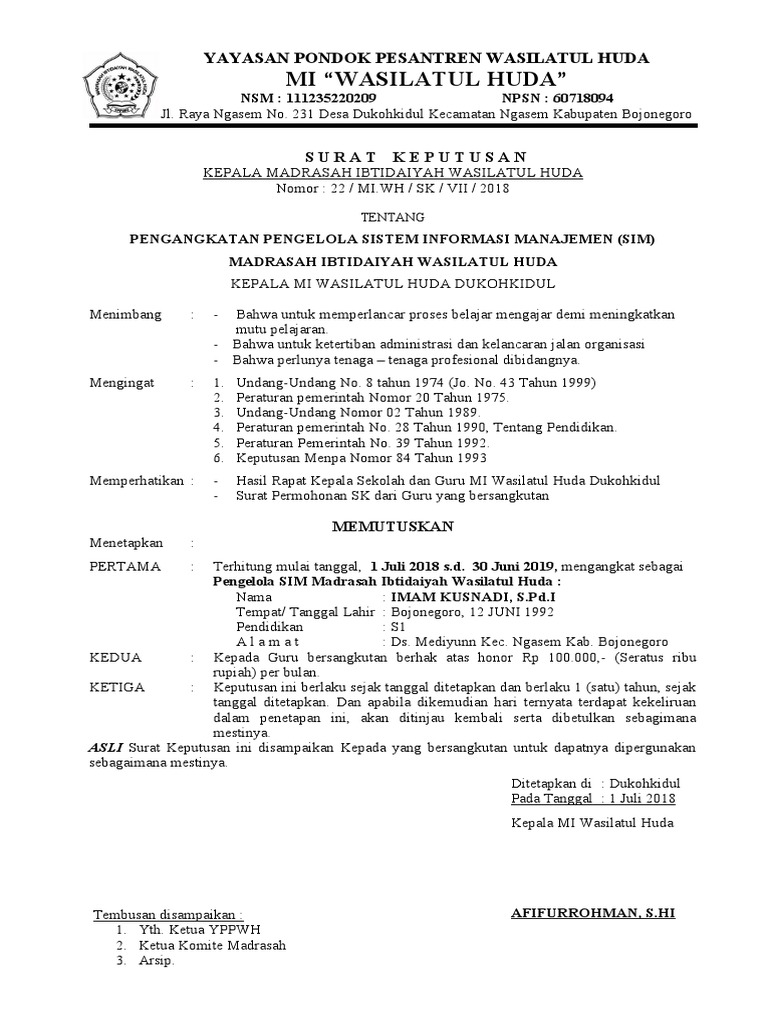 SK Pengeola Sim | PDF