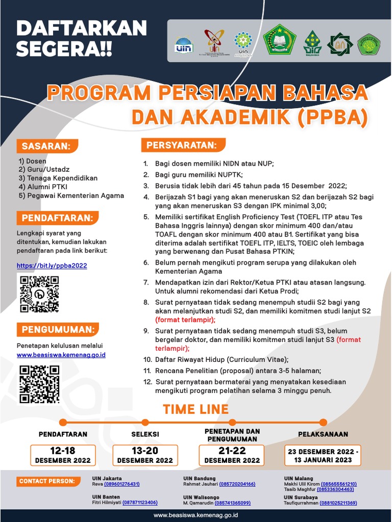 Pendaftaran Program PPBA 2022 | PDF