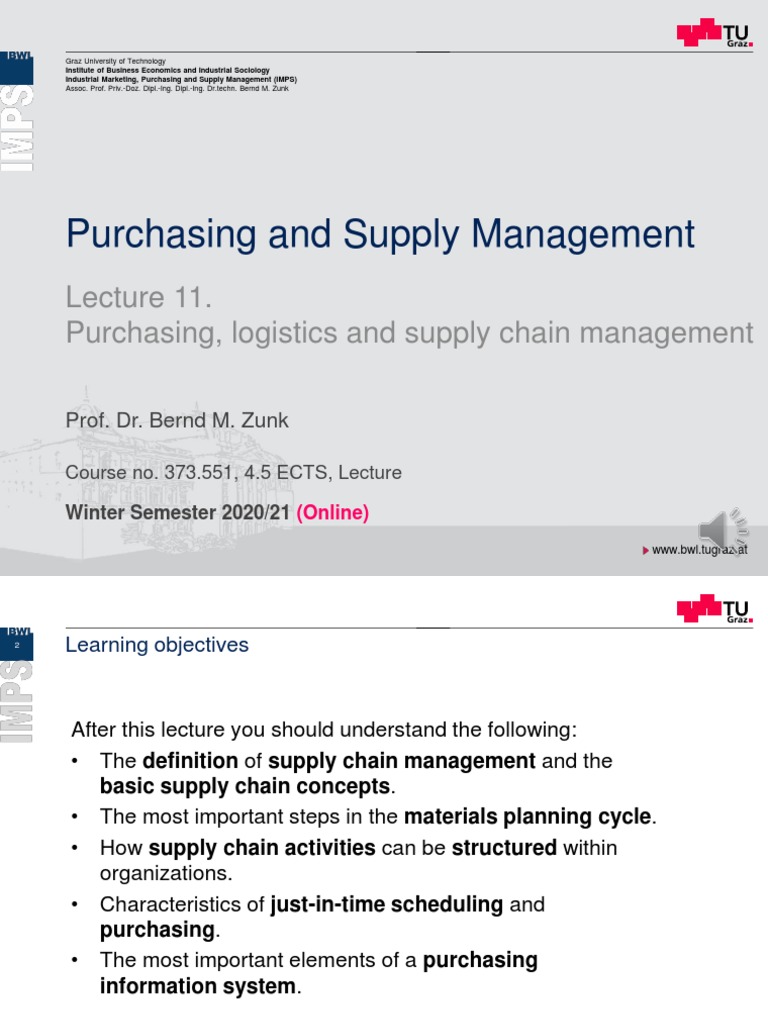 PuSm - Lecture 11 - Chapter 11 - Slides - Online | PDF | Lean Manufacturing | Supply Chain