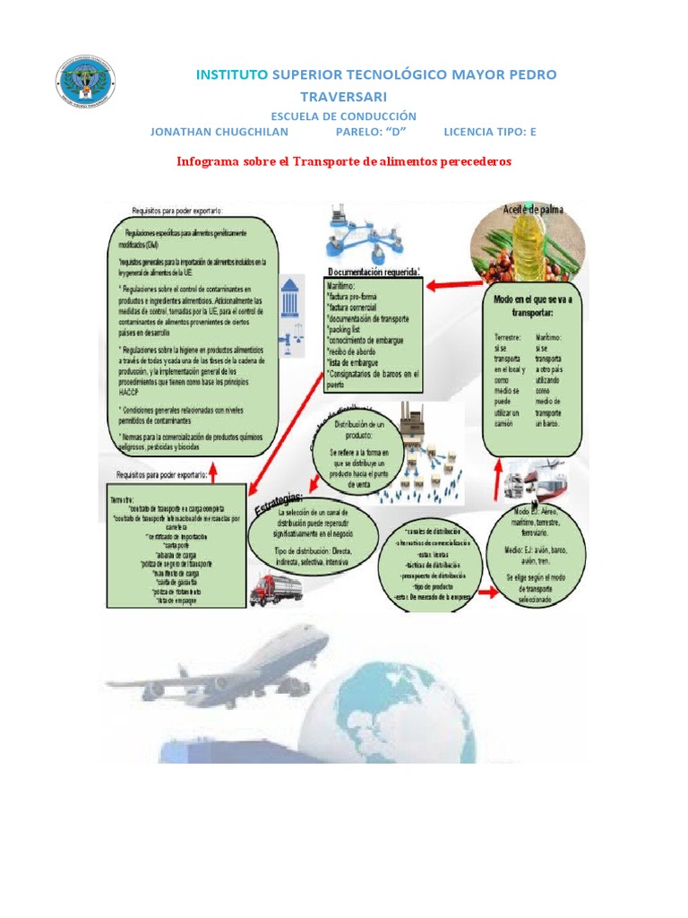 Infograma Sobre El Transporte de Alimentos Perecederos | PDF