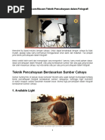 Tipe Shot Kamera Sebagai Teknik Pengambilan Gambar | PDF