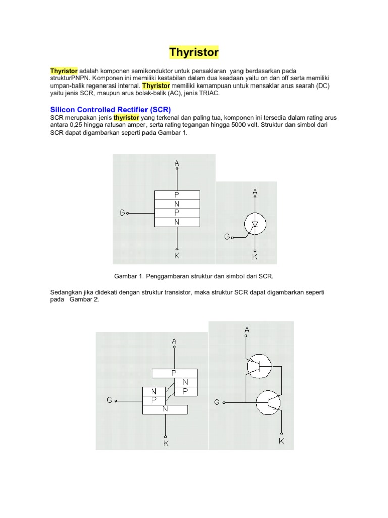 Thyristor | PDF