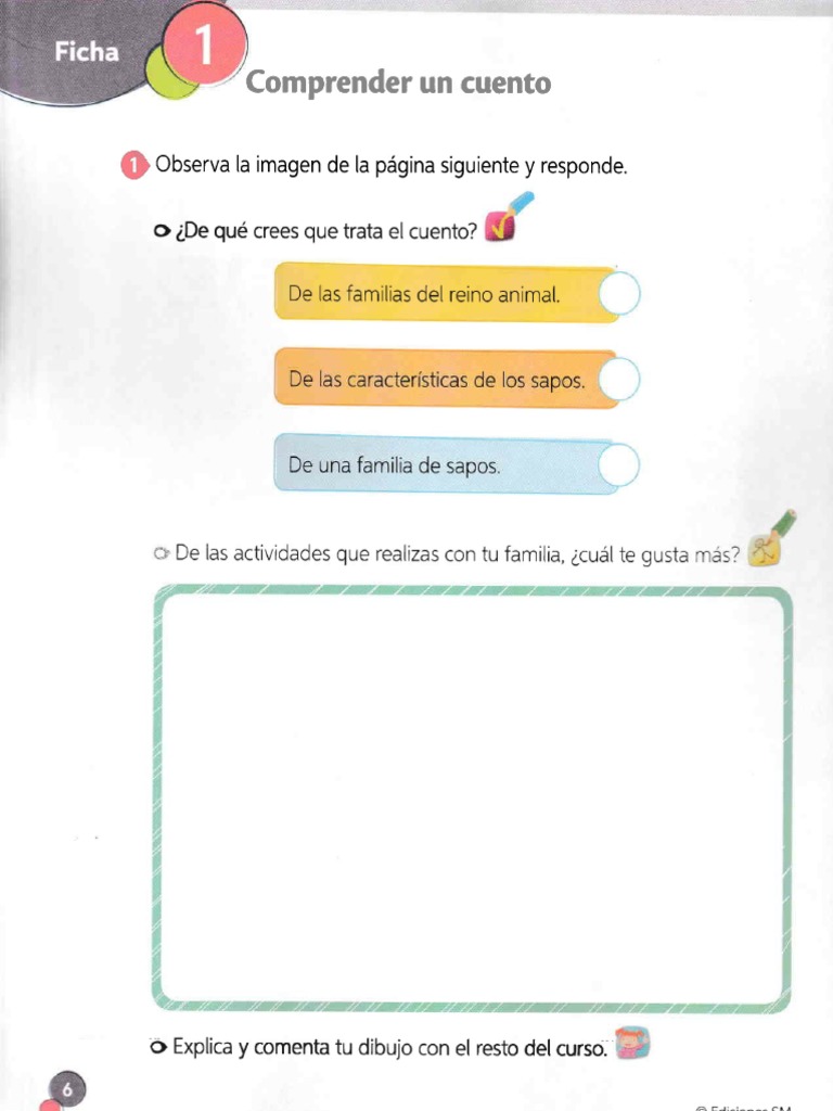 Comprensión de Lectura SM - Nivel Incial | PDF