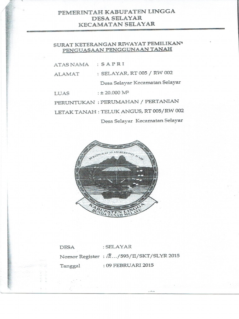 PT. Mitra Persada Resources (Lahan) | PDF