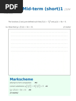 Math AI SL Formula Booklet | PDF | Area | Mathematics