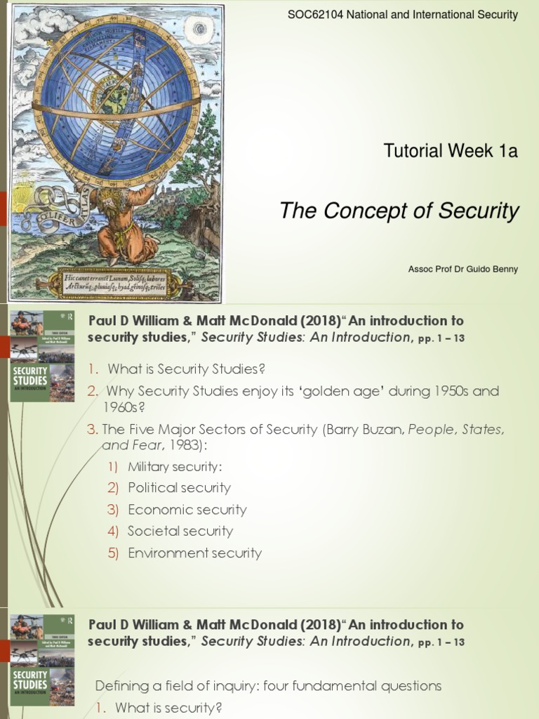 S01a (Tutorial) Concept of International Security | PDF