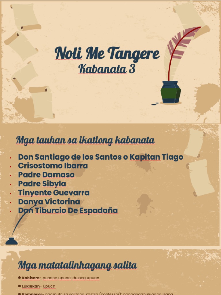 Kabanata 3 Noli Me Tangere | PDF