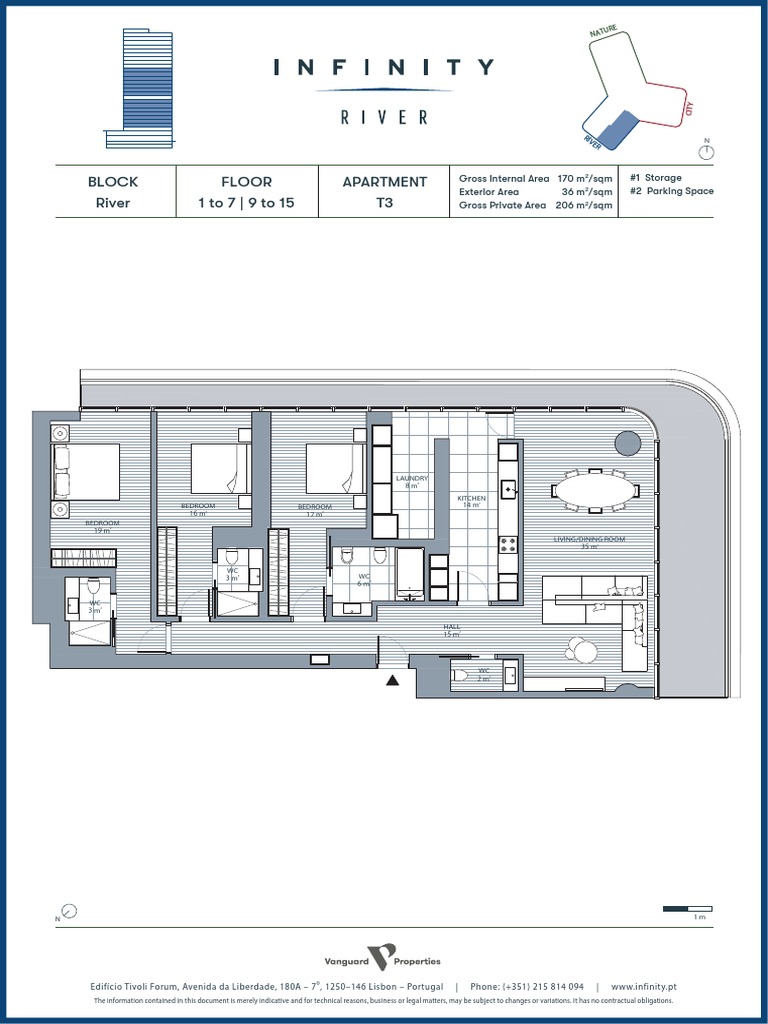 INFINITY - Plantas - T3 - 1º A 7ºP e 9º A 15ºP (M - X - AH - AR - BC ...