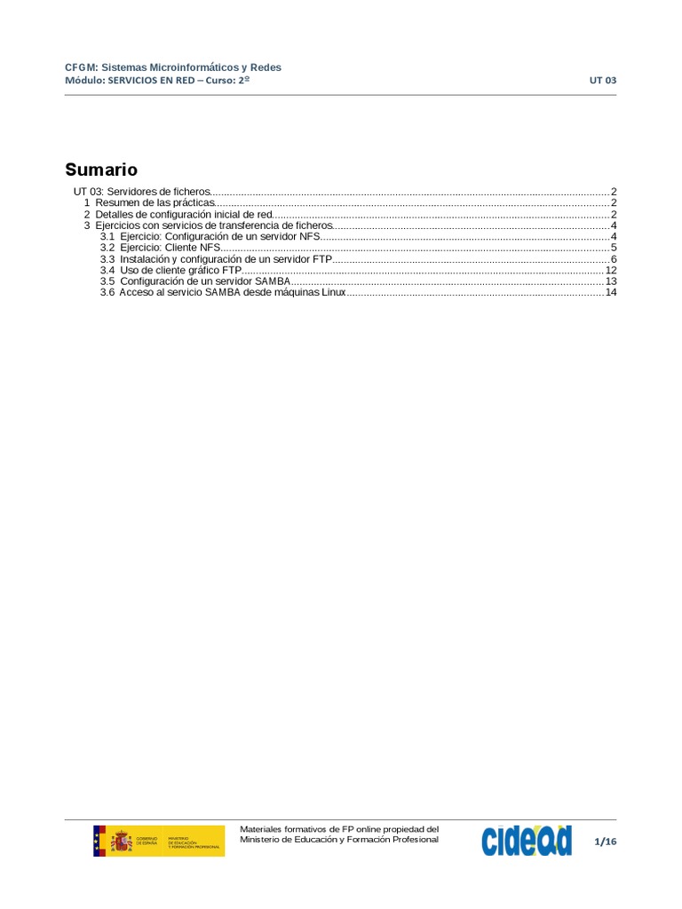 SR03 FTP Practica Guiada | PDF | Protocolo de transferencia de archivos | sistema de nombres de ...