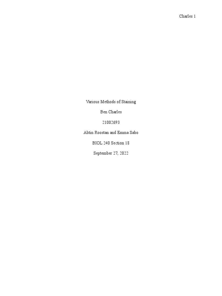BIOL 240 Lab Report 1 | PDF | Staining | Gram Positive Bacteria BIOL 240 Lab Report 1 | PDF | Staining | Gram Positive Bacteria