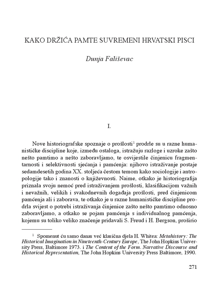 Fališevac - Kako Držića Pamte Suvremeni Hrvatski Pisci | PDF