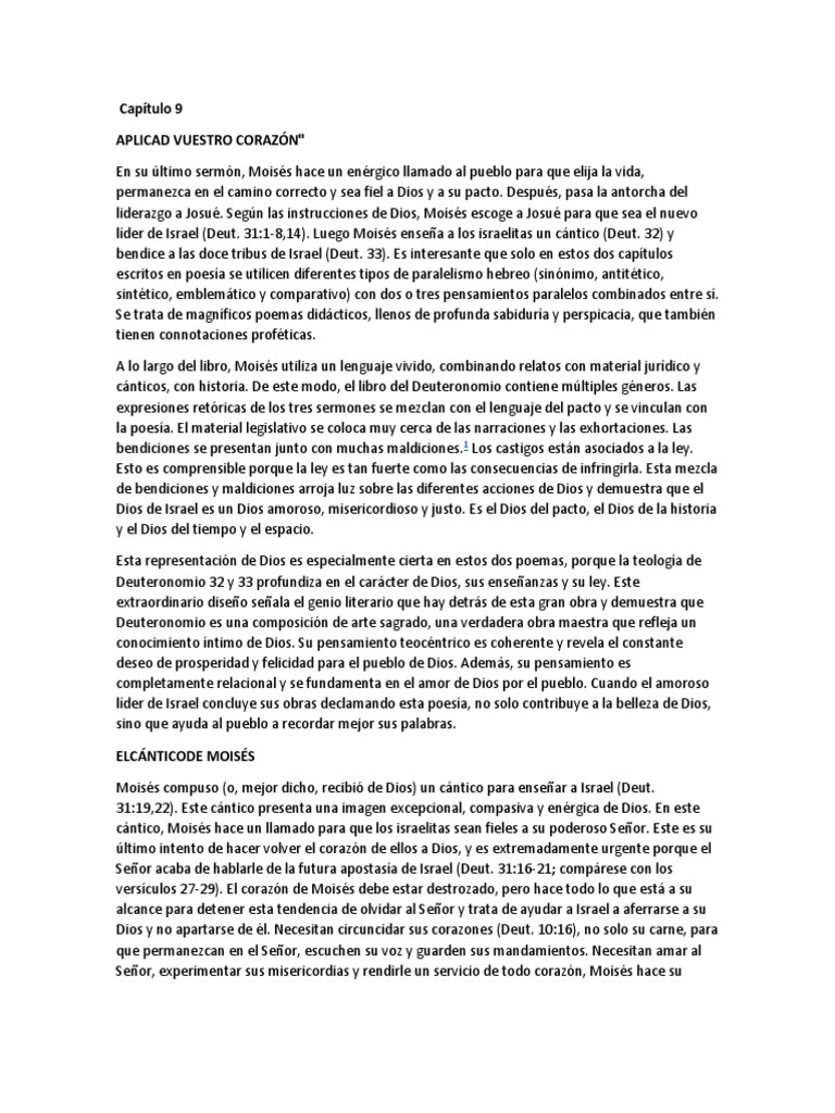 Capítulo 9 | PDF | Libro de Deuteronomio | Jacob