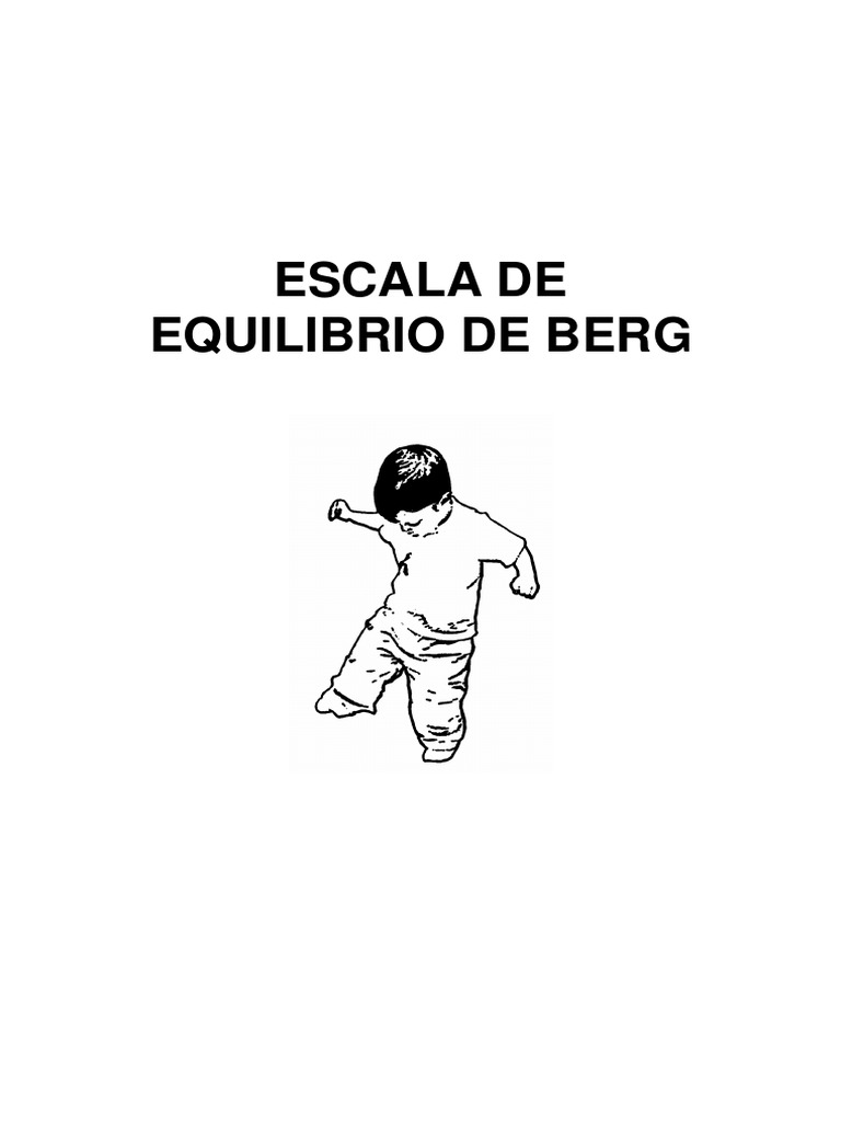 Escala-Equilibrio de Berg | PDF | Reloj | Terapia física