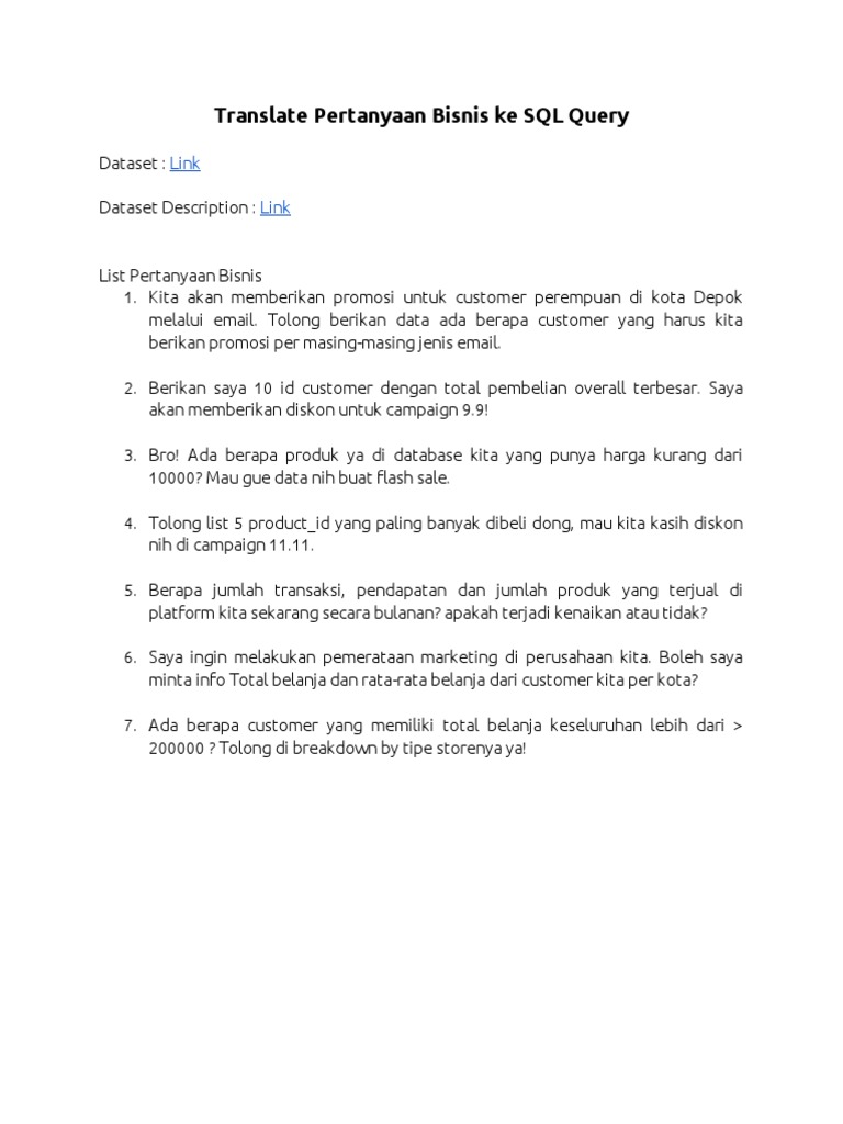 Hands On - DAMC - SQL (A) | PDF