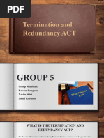 The Employment (Termination & Redundancy Payments) Act | PDF