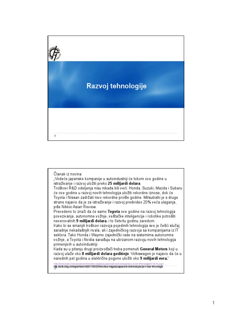 2 Razvoj Tehnologije | PDF