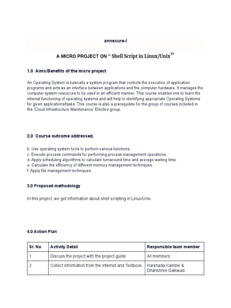 OS Report | PDF | Shell (Computing) | Operating System