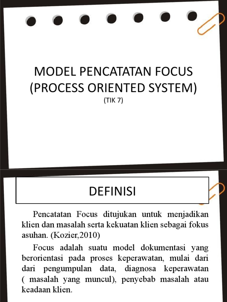 Model Pencatatan Focus | PDF