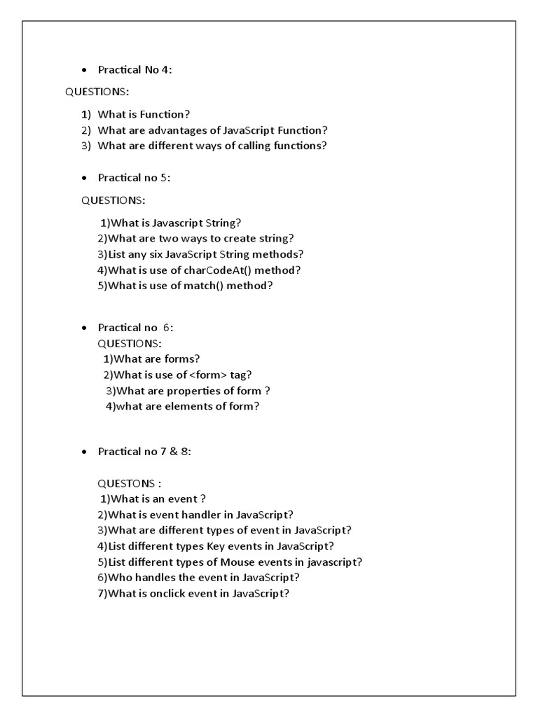 CSS Practical Questions | PDF CSS Practical Questions | PDF