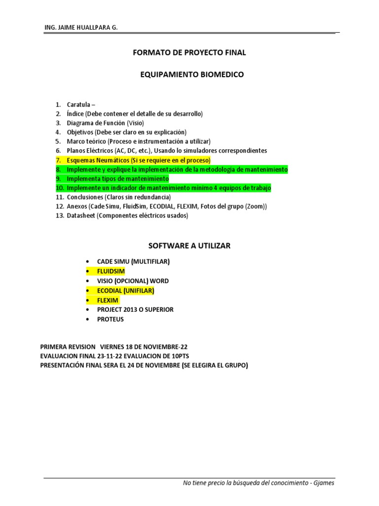 Formato de Proyecto Final - Eb | PDF