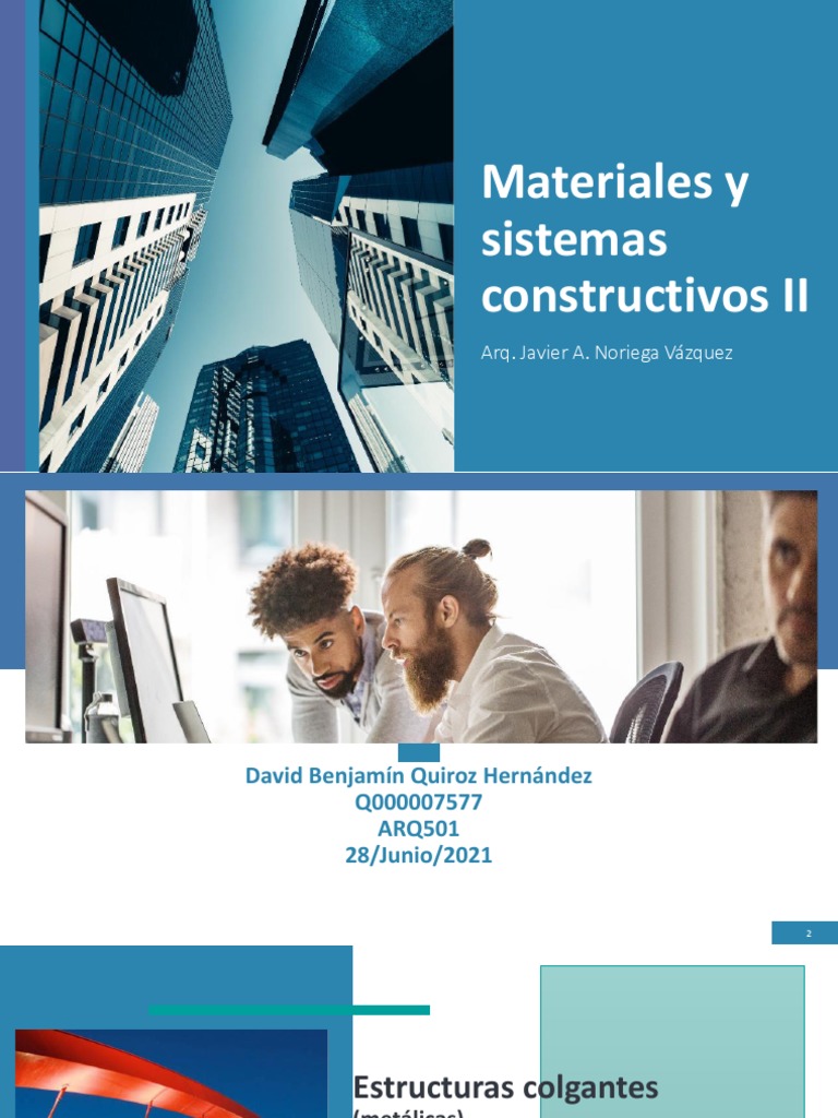Exposición Estructuras Colgantes Metalicas | PDF | Fundación ...