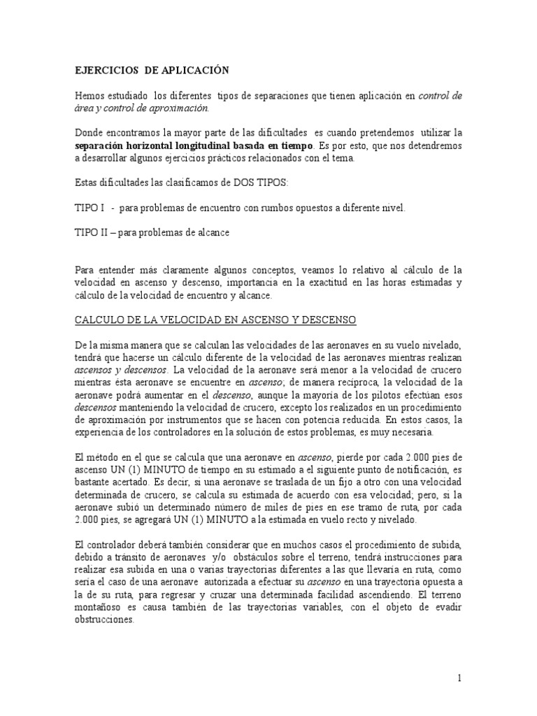 Ejercicios de Aplicacion | PDF | Aeronave | Aeropuerto
