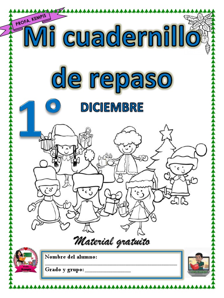 1° Cuadernillo de Repaso Diciembre Profa Kempis | PDF