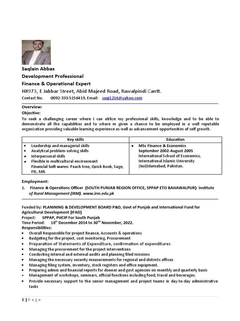 Saqlain Abbas RWP | PDF | Audit | Accounting