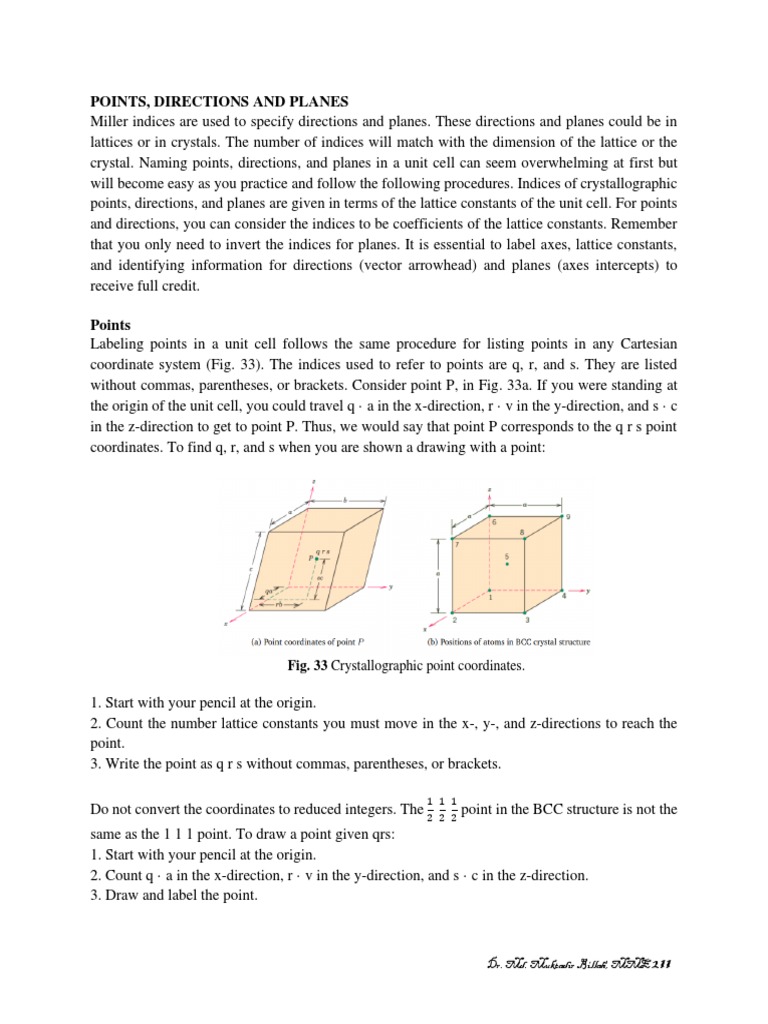 Class Note | PDF | Crystal Structure | Crystallography