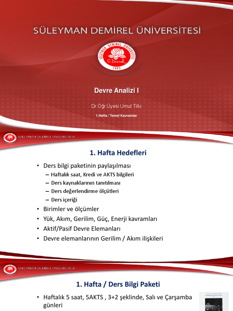 1.1hafta Temel Kavramlar | PDF