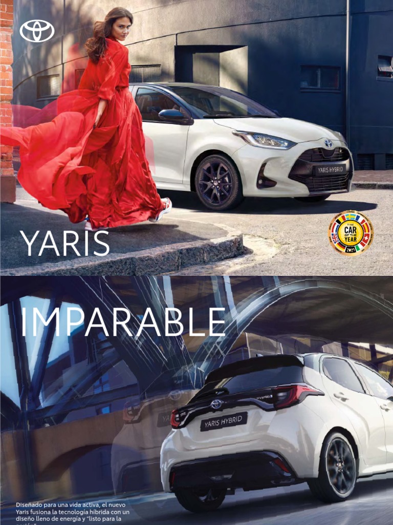 Folleto Yaris | PDF | Vehículo híbrido | Tecnología de vehículos