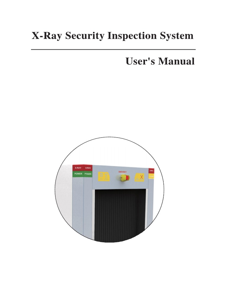 X Ray Security Inspection System User Manualwin2019 | PDF | Computer Keyboard | Power Supply