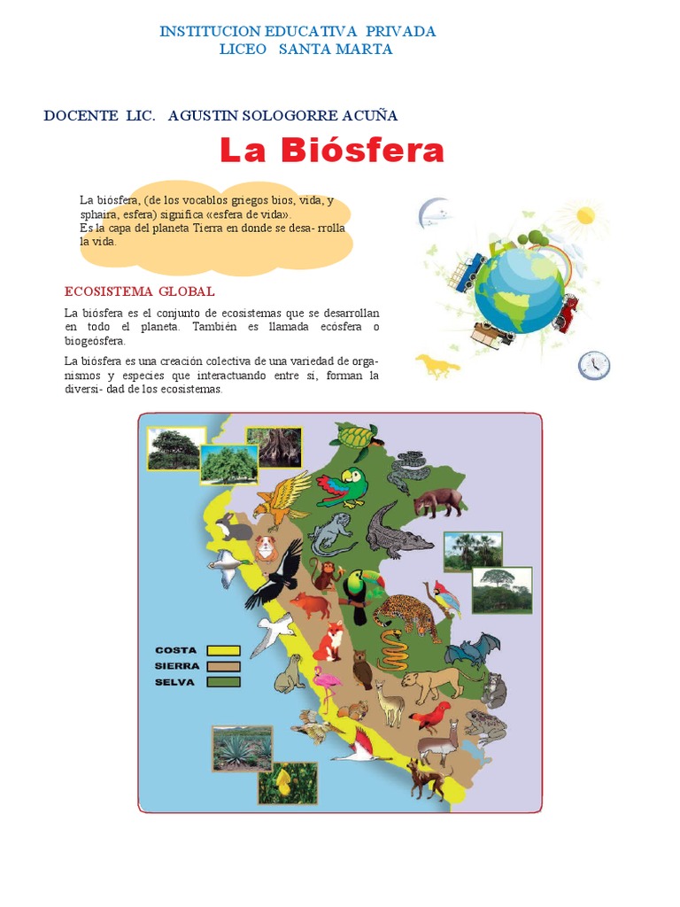 La Biosfera | PDF | Organismos | Ecología
