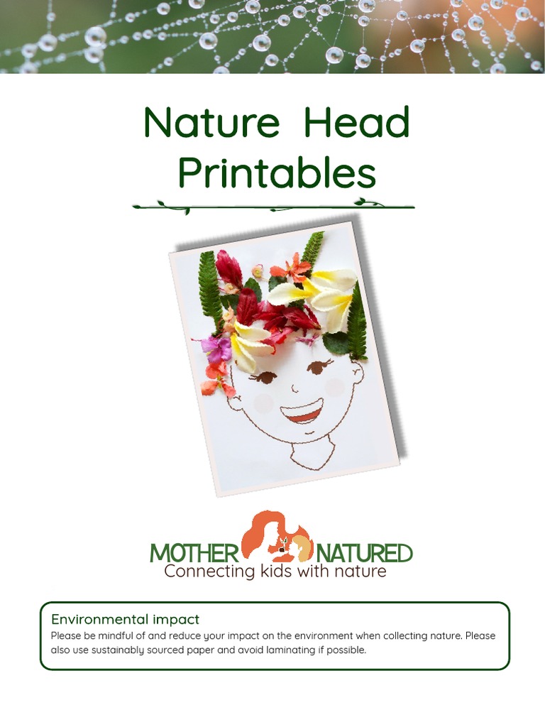 Nature Head Craft for Kids | PDF | Home & Garden | Art