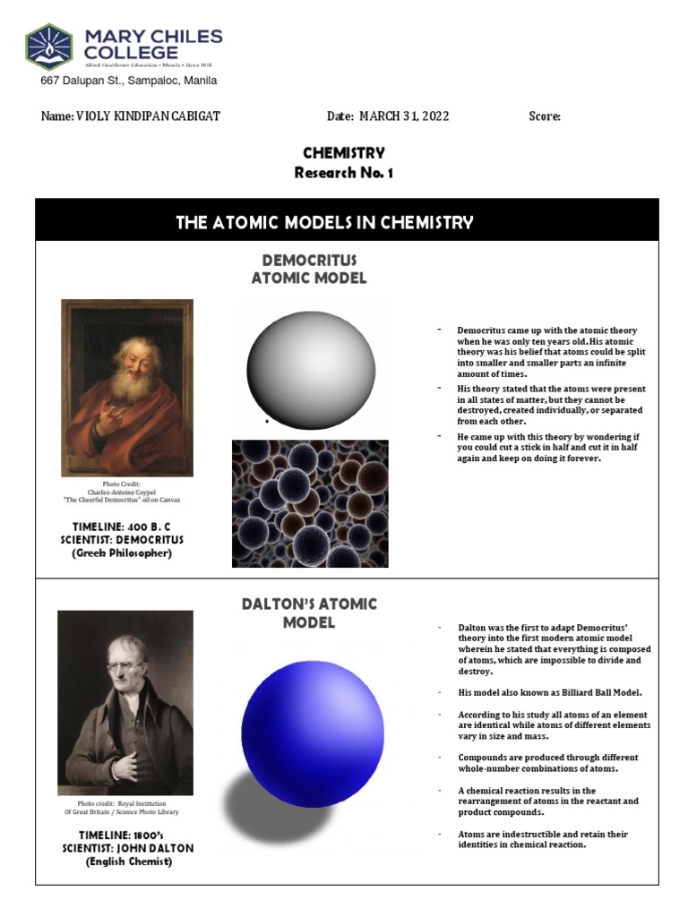 Atomic Theory | PDF