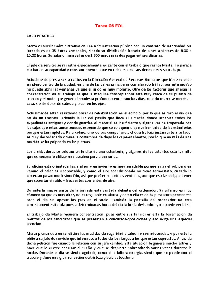 Tarea 06 FOL | PDF | Factores humanos y ergonomía