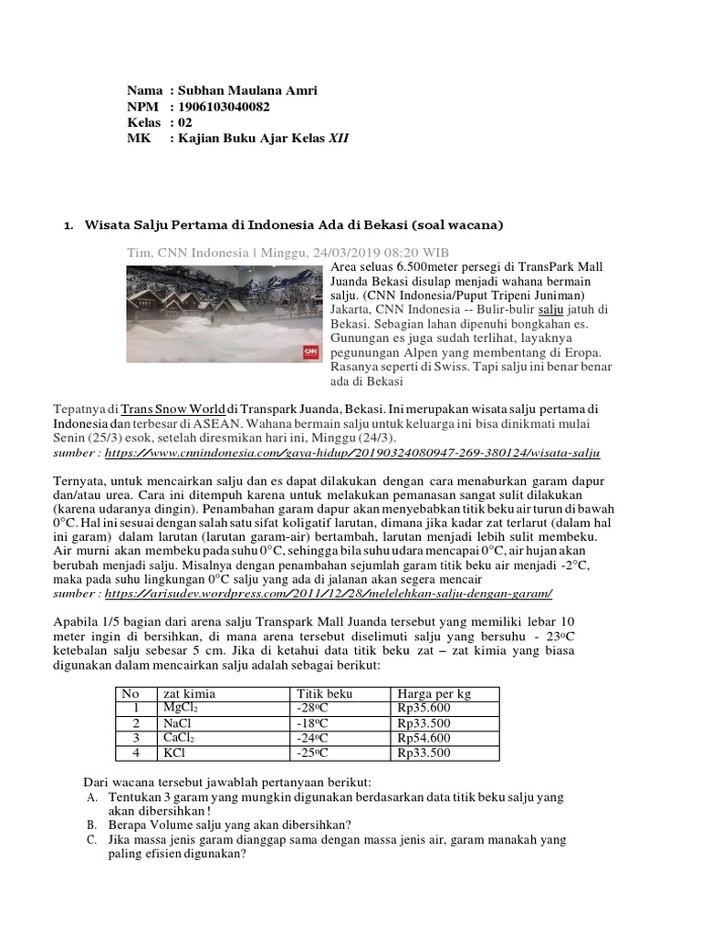 Subhan Maulana Amri - Kelas 02 - Tugas Soal KBA 12 | PDF