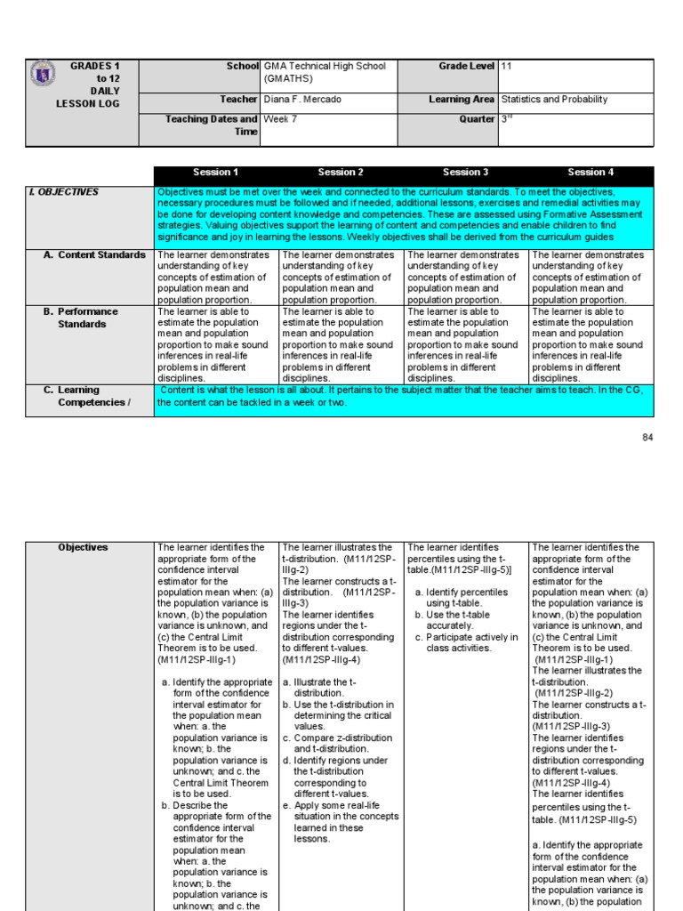 Statistics WEEK 7 | Download Free PDF | Confidence Interval | Normal ...