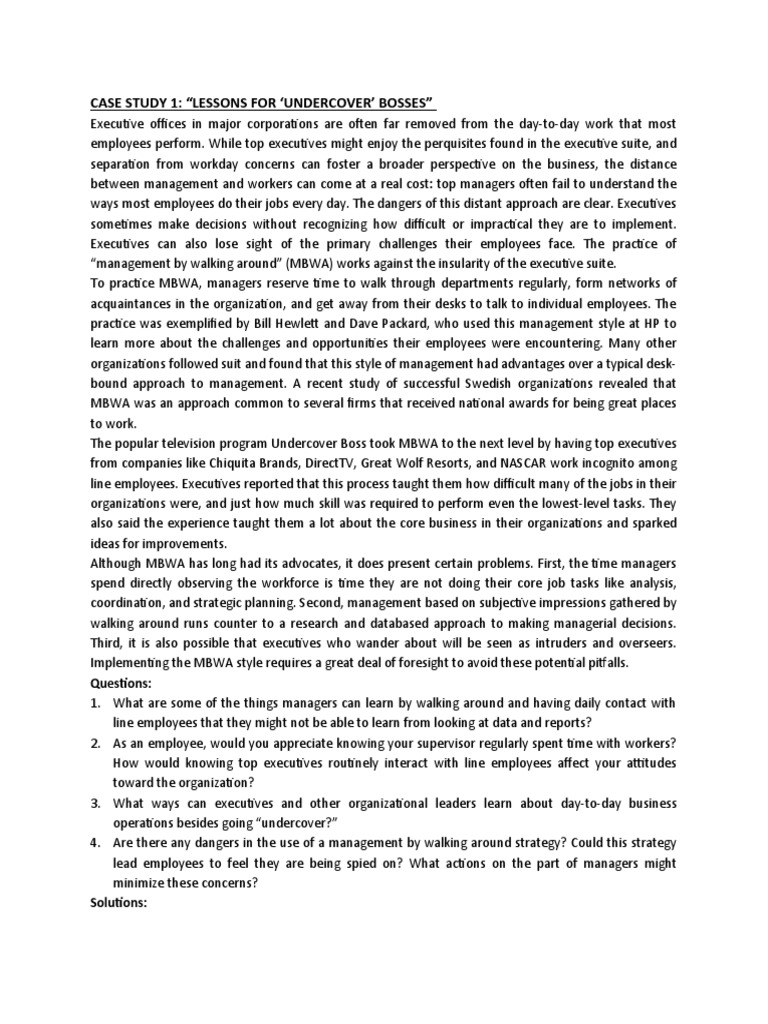 OB Case Studies | PDF