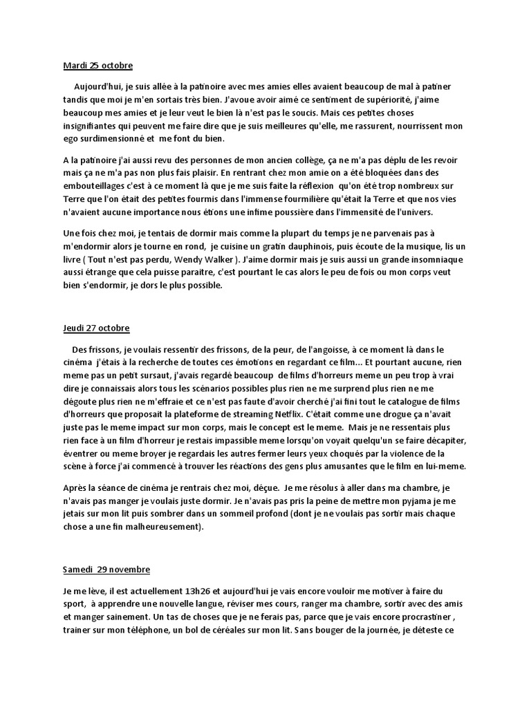 Journal de Bord | PDF