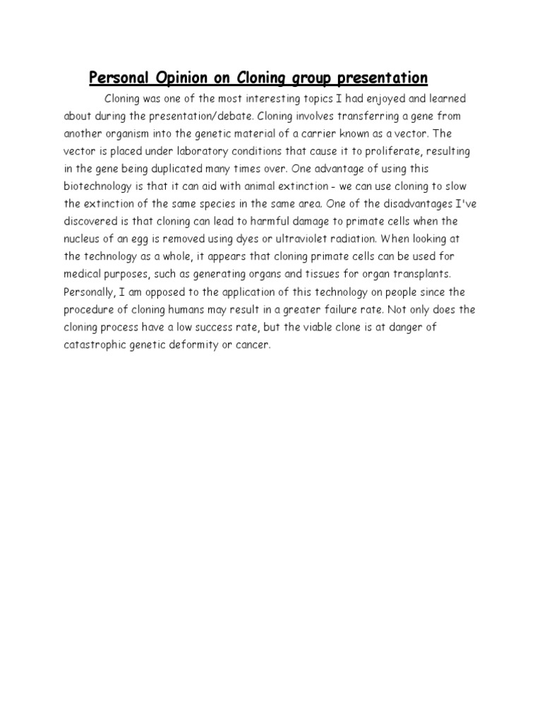 Personal Opinion Paragraph | PDF Personal Opinion Paragraph | PDF