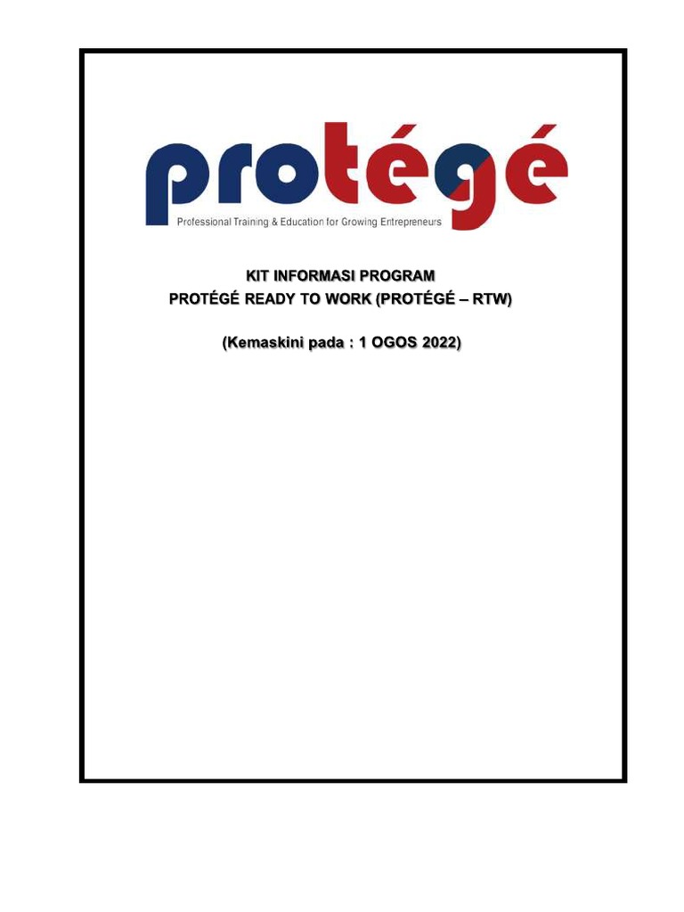 Kit Informasi Program Protege RTW | PDF